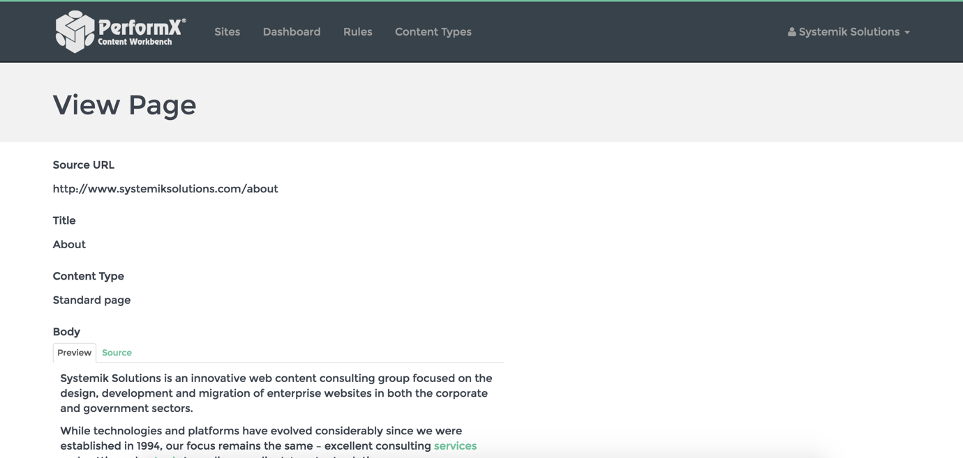 Working with pages – PerformX®